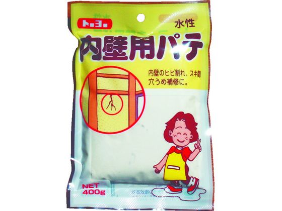 【商品説明】●ペンキ、絵具も塗れます。【仕様】●型番：NO105241●入数：1袋●色：白 ●容量（g）：400 ●可使時間：仕上り時間はそのまますぐに●硬化時間（20℃）：2〜5時間 ●水性●酢酸ビニール樹脂、重炭酸カルシウム【備考】※メ...