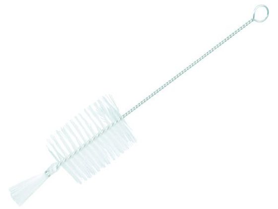 【商品説明】●線材の脱毛がなく耐久性に優れています。●毛材がナイロンなので耐薬、特に耐アルカリに優れます。●芯材は防錆効果のあるステンレス製です。【仕様】●型番：TBT−S1N●色：白　●全長（mm）：220　●毛幅（mm）：50　●毛丈（...