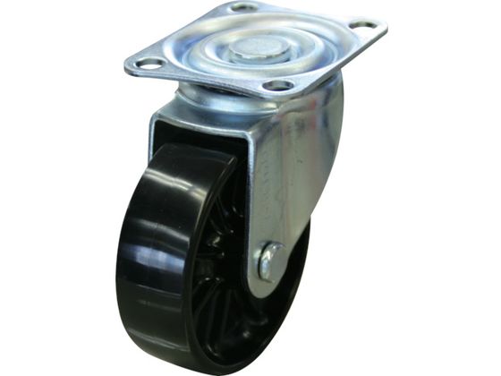 【商品説明】●導電性ナイロン（黒色）車輪の採用で通電性に優れています。【仕様】●型番：TYJ-75NDF●キャスター径（mm）：75　●取付座（mm）：70×58　●取付ピッチ（mm）：55×28　●取付ピッチX×Y（mm）：55×28　●...