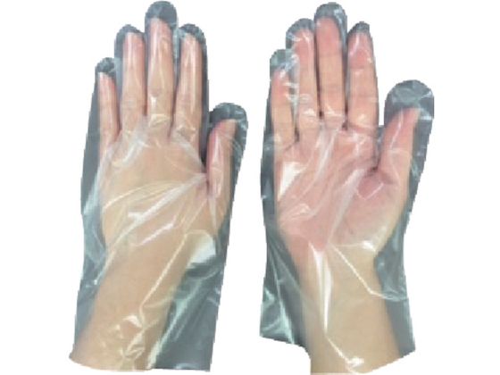 【商品説明】●内エンボス加工により、すべり止め効果があります。●薄くてポリHDより軽やかな感触で、細かな作業に適しています。●エコノミータイプなので頻繁に取り替える作業に最適です。【仕様】●型番：721L●入数：100枚●色：クリア ●サイ...