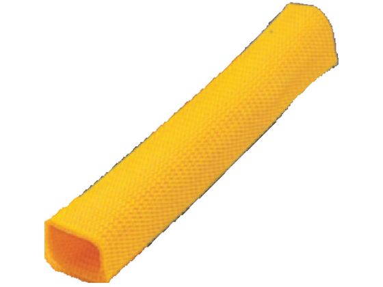 【商品説明】●筒状のベルトなので後通しが可能です。【仕様】●型番：CP-100●適合ベルト幅（mm）：100　●全長（mm）：400　●パッド寸法（mm）幅×厚さ：128×2　●タイプ：筒状　●色：イエロー●ベルト：ポリエステル●エッジのあ...