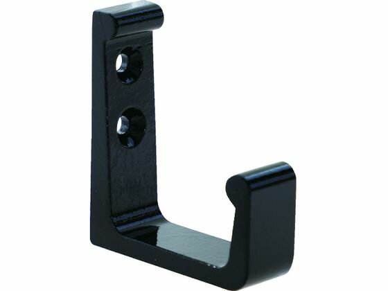 【商品説明】●多用途に使えるアルミ製のフックです。【仕様】●型番：AH35-BK●A（mm）：12 ●H（mm）：30 ●L（mm）：35 ●色：黒 ●取付穴数（個）：2 ●吊下荷重（kgf）：20●アルミ●アルミ ●焼付塗装●丸皿木ねじ（...