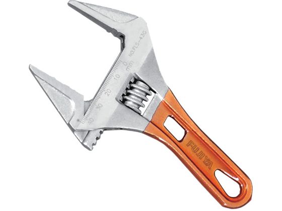 【仕様】●型番：FLS-43G-F●全長（mm）：156●最大口開き（mm）：43●薄型、軽量●目盛り付き●特殊鋼●表面処理：クロムメッキ●能力以上の使用はしないで下さい。【備考】※メーカーの都合により、パッケージ・仕様等は予告なく変更にな...