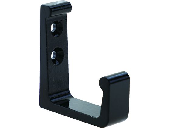 【商品説明】●多用途に使えるアルミ製のフックです。【仕様】●型番：AH45-BK●A（mm）：13 ●H（mm）：40 ●L（mm）：45 ●色：黒 ●取付穴数（個）：2 ●吊下荷重（kgf）：20●アルミ●アルミ ●焼付塗装●丸皿木ねじ（...