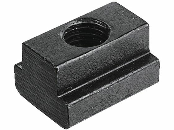 【商品説明】●ボルトの飛び出しによるT溝破損を守るためねじ穴は貫通していません。【仕様】●型番：FTS-1822●T溝幅（mm）：22●適合ボルト：M18●スチール（S45C）●処理：焼き入れ（23〜31HRC）、黒染仕上げ【備考】※メーカ...