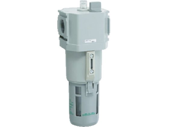 【仕様】●型番：L4000-10-W●使用圧力（MPa）：1　●処理空気流量（［［M3］］／min）：1．7　●貯油量（［［CM3］］）：170　●接続口径：Rc3／8　●全長（mm）：196．0　●設定圧力（MPa）：−　●使用流体：空気...