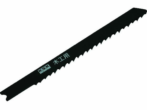 【商品説明】●材料は木工切断に最適なJIS　SK材を使用しています。●刃付けはホブカッターによる切削シャープエッジ加工です。【仕様】●型番：K-1010●入数：5枚●山数：9●全長（mm）：90●厚さ（mm）：1．1●有効刃長（mm）：75...