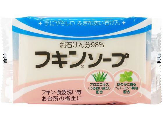【商品説明】ふきんだけでなく調理器具等の洗浄にも使えるふきんの汚れやニオイをしっかり落とします。天然の良質な油脂を使用手にやさしい純石けん分98％【仕様】●内容量：135g【備考】※メーカーの都合により、パッケージ・仕様等は予告なく変更にな...