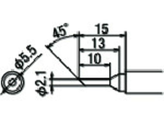 【仕様】●型番：PX-2RT-2C●適合コテ：PX−201、PX−335、PX−338、PX342　●コテ先名称：φ2．1mm【備考】※メーカーの都合により、パッケージ・仕様等は予告なく変更になる場合がございます。【検索用キーワード】グット...