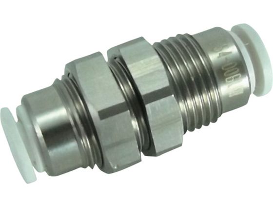 【仕様】●型番：FS4-00BUW●接続口径：M12×1　●適合チューブ外径D（mm）：4×4　●六角対辺（mm）：14　●使用圧力：1MPa（空気）、0．3MPa（水）　●使用流体：空気、水●流体温度：−5〜60℃（空気）●本体：ステンレ...