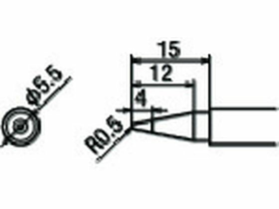 【仕様】●型番：PX-2RT-B●適合コテ：PX−201、PX−335、PX−338、PX342　●コテ先名称：R0．5mm【備考】※メーカーの都合により、パッケージ・仕様等は予告なく変更になる場合がございます。【検索用キーワード】グット替...