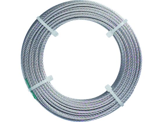 【仕様】●型番：CWC-15S20●ロープ径（mm）：1．5（2．0） ●長さ（m）：20 ●使用荷重（kg）：30 ●被覆外径（mm）：2●ワイヤロープの構成：7×7 ●細径タイプ●ステンレス（SUS304）●専用スリーブ（CWC−1S：...