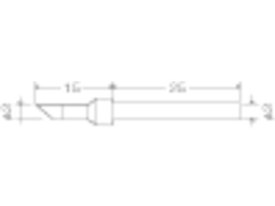 【仕様】●型番：CS-20/30RT-3C●適合コテ：CS−21、31　●軸径（mm）：3　●コテ先径（mm）：3【備考】※メーカーの都合により、パッケージ・仕様等は予告なく変更になる場合がございます。【検索用キーワード】グット替こて先3C...