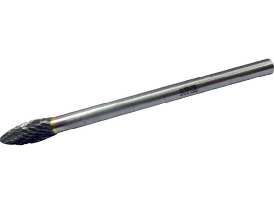 【仕様】●型番：SB51C01M●形状：楕円型（ダブルカット）●軸径（mm）：6●刃径（mm）：8．0●刃長（mm）：19●軸長（mm）：80●タイプ：ロー付●超硬●長いシャンクのため最高使用回転数を提示できません。●使用回転速度を下げてご...
