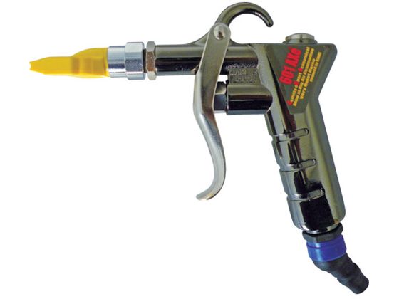 【商品説明】●エアブロー、乾燥、エア冷却、ゴミの吹き飛ばし、清掃、水切り乾燥、エアカーテンなど。●静音、大流量、広範囲ブロー、屈曲自在プラグ付です。　●従来のエアブローガンを利用し、最大限に通路を確保し圧力損失を低減したガンです。【仕様】●...