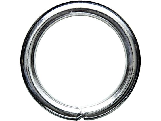 【商品説明】●ステンレス製で錆に強いです。【仕様】●型番：P-201●入数：1個●D（mm）：4．8 ●L（mm）：32 ●使用荷重（kN）：0．04 ●d（mm）：4．8●未溶接であるのでペンチで口を広げることが出来ます。●ステンレス（S...
