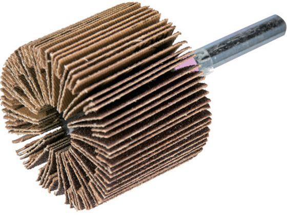 【商品説明】●一般金属用です。研磨布が基盤を覆う形に植え込んでいるため、底面、側面の2面を同時に研磨することができます。軸付フラップホイールの持つ特性を保ちつつ、研削作業の効率化と汎用性を向上させた製品です。●目づまりがなく、最後まで均一研...
