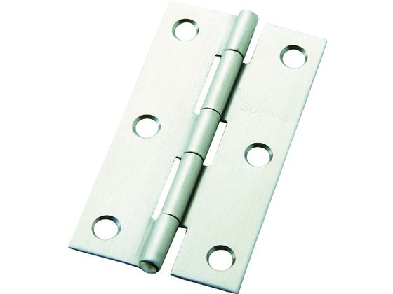 【商品説明】●1袋に蝶番2枚・取付用ビスがセットになった使い切りタイプのステンレス蝶番です。●錆びにくいステンレス製の蝶番です。●丁番本体の仕上げはヘアーライン仕上げです。【仕様】●型番：B-11304●入数：2個●全長（mm）：64 ●幅...