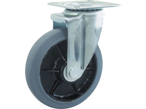 【商品説明】●車輪にエラストマー（キャスター径50〜75mm）、グレーゴム（キャスター径100〜150mm）を使用しているので床面への走行痕が発生しにくくなっています。●走行性、耐荷重性を備えた標準的な軽・中量荷重用キャスターです。運搬台車...