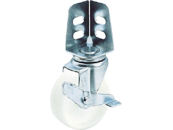 【商品説明】●アングルへの取り付けが簡単にできます。【仕様】●型番：TYSA-100NS●許容荷重（daN）：90 ●許容荷重（kgf）：91．8 ●車輪径D（mm）：100 ●車輪幅（mm）：32 ●取付高H（mm）：132●アングルタイ...