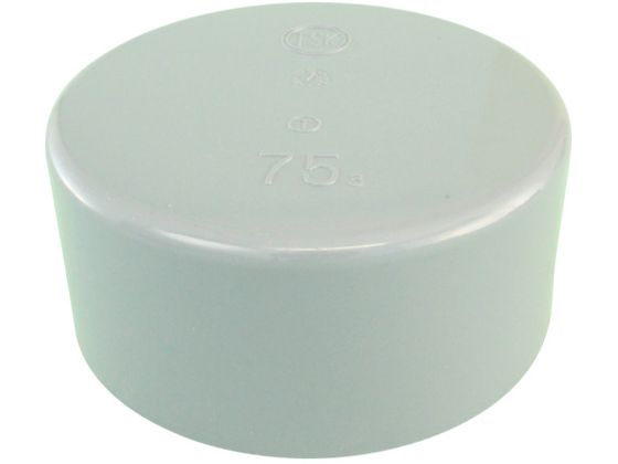 【商品説明】●普通の工具で簡単に切ったり削ったりできます。●パイプの接続は専用の接着剤で容易に接合でき、漏水の心配がありません。●軽量なので、配管作業、運搬など取扱いが極めて楽です。【仕様】●型番：VUCAP75●塩ビ管呼び径：75　●寸法...