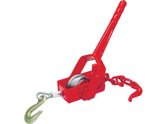 【商品説明】●軽い力で作用し、能率的な荷締めができます。●ギアは特殊鋼を使用し強力です。●フック、爪、レバーは特殊鋼鍛造で安全です。●ワイヤロープは折り曲げずに取り付けていますので、損傷が少なく、容易に抜けない構造となっています。●ワイヤロ...