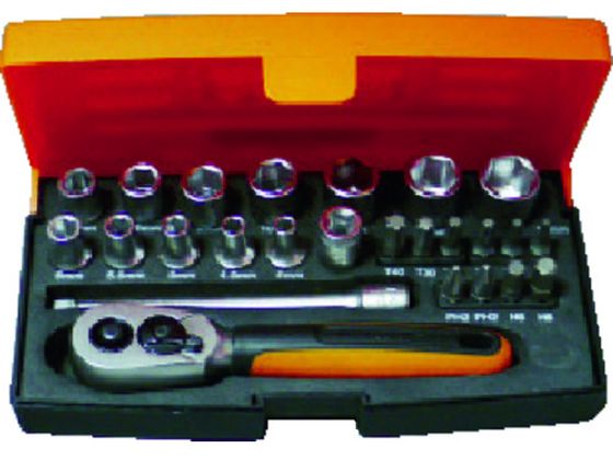 【仕様】●型番：SL25●入数：1S●差込角（mm）：6．35●セット内容（点）：25●クロムバナジウム鋼【備考】※メーカーの都合により、パッケージ・仕様等は予告なく変更になる場合がございます。【検索用キーワード】バーコ1　4ソケットレンチ...