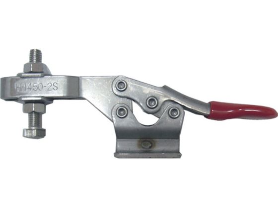 【仕様】●型番：KC-HH450-2S●製品刻印：HH450−2S●全長（mm）：173．4●締圧力（kN）：2．4●付属ボルト径：M8×50（RBT−8−SUS）●下方押え型●ハンドル横型●フランジベース●ステンレス（SUS304）●ねじ...