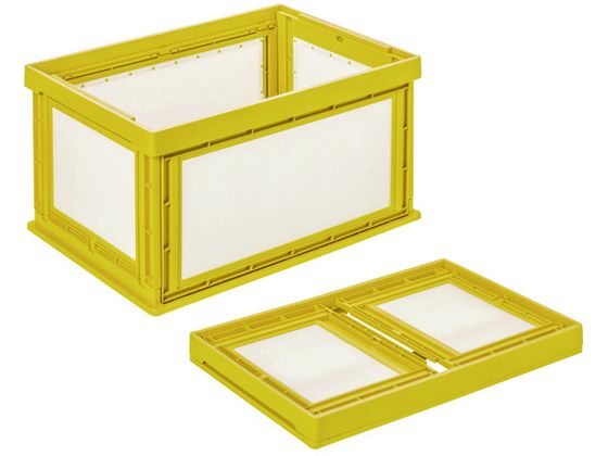 【商品説明】●プラスチック段ボールを側面と底面に採用し大型でも丈夫で軽量です。シンプル構造で組立・折りたたみが簡単です。オールPP樹脂製で容易にリサイクルが可能です。●社内およびお客様との通函用や保管箱として。【仕様】●型番：50091-N...