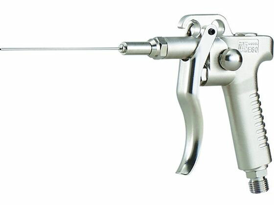 【商品説明】●エアーダスターガン本体にエアマイクロメーターを内蔵した流量調整が可能なエアダスターガンです。【仕様】●型番：E80M-1S●ノズル長（mm）：95●ノズル口径（mm）：1●ノズル取付口：G1／8●エア取付口：G1／4●全長（m...