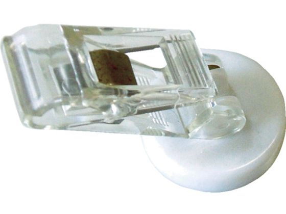 【商品説明】●リクライニング可動式のカード立てです。●片側にクリップが付いています。【仕様】●型番：UC−8−WH●色：ホワイト　●タイプ：PS樹脂　●縦（mm）：57　●横（mm）：30●マグネット付●ポリスチレン（PS）【備考】※メーカ...