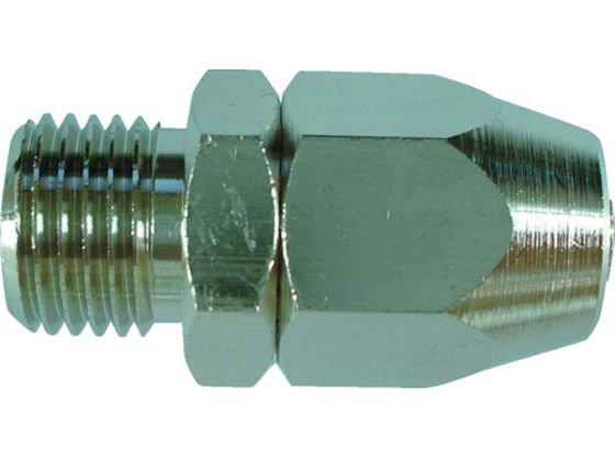 【商品説明】●ウレタンホース用のジョイントです。【仕様】●型番：UJ65-MG1/4●相手側ホースサイズ（mm）：6．5×10　●ねじサイズ：G1／4　●ねじ寸法：G1／4　●使用圧力●最高使用圧力1．5MPa●真鍮（ニッケルメッキ）【備考...