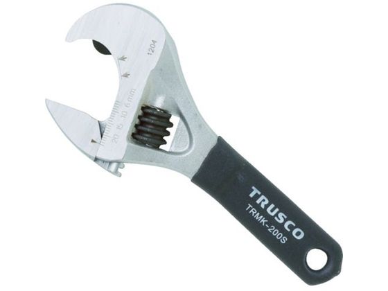 【仕様】●型番：TRMK-150S●全長（mm）：120●最大口開き（mm）：20●対応ナット（ミリ）：M3．5〜M12●硬度：HRC40〜50●クロムバナジウム鋼●グリップ：ポリ塩化ビニール●ピン：クロムモリブデン鋼●ピン：クロムモリブデ...