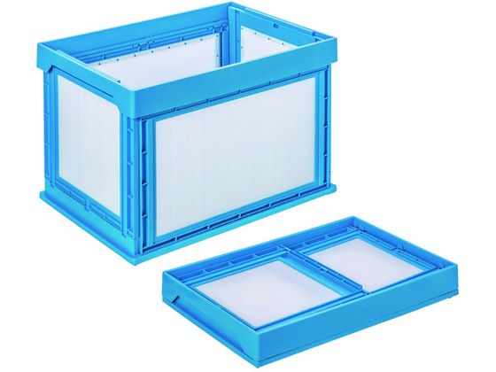 【商品説明】●プラスチック段ボールを側面と底面に採用し大型でも丈夫で軽量です。シンプル構造で組立・折りたたみが簡単です。オールPP樹脂製で容易にリサイクルが可能です。●社内およびお客様との通函用や保管箱として。【仕様】●型番：50110-N...