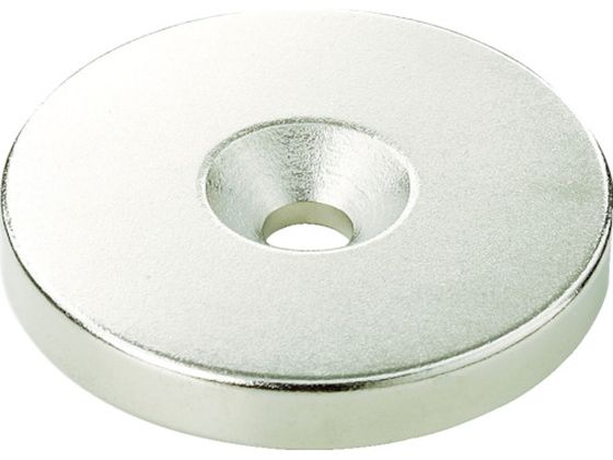 【商品説明】●磁力の強いネオジム磁石です。【仕様】●型番：T25R04-M6●吸着力（N）：44．15●外径（mm）：25●厚さ（mm）：4●適用ねじ：M6●マグネット：ネオジム磁石【備考】※メーカーの都合により、パッケージ・仕様等は予告な...