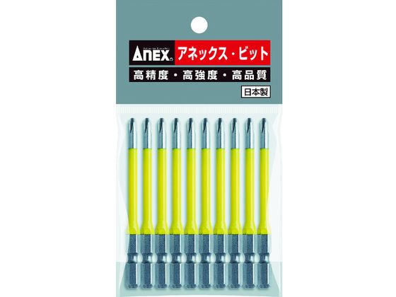 【仕様】●型番：AC-16M-2-82●入数：10本●刃先：［［＋］］2●全長（mm）：82●塗装色：黄●シャンク径：6．35mm●先端：マグネット入り●クロムモリブデンバナジウム鋼【備考】※メーカーの都合により、パッケージ・仕様等は予告な...