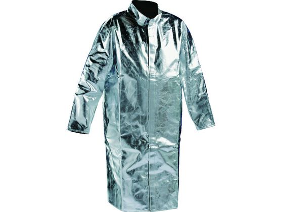 【商品説明】●ドイツで製造された超耐熱保護服です。●耐熱性に優れ、放射熱、溶解した鉄の飛散などから作業者を守ります。●生地は軽く快適に作業できます。【仕様】●型番：HSM120KA-2-48●色：シルバー ●サイズ：M ●肩幅（cm）：51...