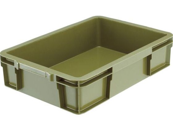 【商品説明】●フタをした状態でも外しても積み重ねが可能です。●軽量のため、持ち運びが容易です。●全面ベタ目の多目的通箱として、あらゆるシーンで汎用的に使用できます。【仕様】●型番：THC-16A-OD●色：OD　●容量（L）：16．2　●適...