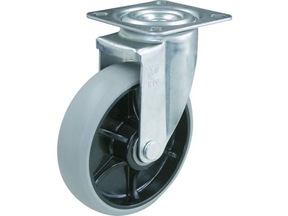 【商品説明】●走行性、耐荷重性を備えた標準的な軽・中量荷重用キャスターです。●運搬台車やロールボックスパレット、その他一般作業用に数多く使用されている標準寸法のキャスターです。【仕様】●型番：TYSU-125●許容荷重（daN）：150 ●...