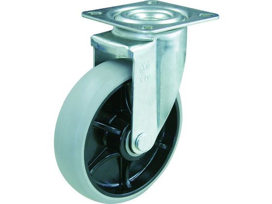 【商品説明】●走行性、耐荷重性を備えた標準的な軽・中量荷重用キャスターです。●運搬台車やロールボックスパレット、その他一般作業用に数多く使用されている標準寸法のキャスターです。【仕様】●型番：TYSU-150●許容荷重（daN）：180 ●...