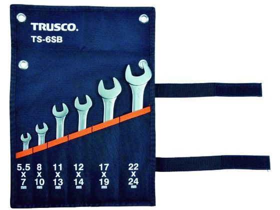 【仕様】●型番：TS-6SC●入数：1S●セット内容（mm）：8×9、10×12、12×14、14×17、19×21、24×27●セット内容（点）：6●セット内容：TS−0809、1012、1214、1417、1921、2427●表面処理：...