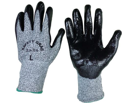 【商品説明】●刃物を使用する作業等、危険を伴う作業。産廃処理作業、ガラスや鉄板などを取り扱う鋭利な作業など。●高強度ポリエチレンを使用した耐切創手袋です。●ニトリル加工が施されてあり耐油性もあります。●EN388 2003：耐切創レベル5●...