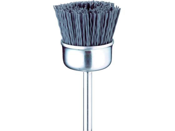 【仕様】●型番：FC2802●入数：1本●外径（mm）：40●軸径（mm）：6．0●粒度（＃）：120●幅（mm）：24●毛材：C砥粒入りナイロン●全長（mm）：80．0●形状：カップ型●最高使用回転数（rpm）：3000●適合素材：工具鋼...