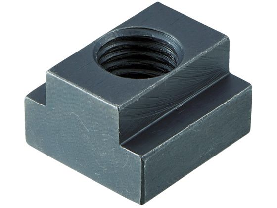 【商品説明】●ねじ穴は貫通していませんのでT溝を傷つけることがありません。【仕様】●型番：T2822-TN●T溝幅（mm）：28●ねじ寸法：M22●適合ボルト：M22●スチール（S45C）●処理：焼き入れ（HRC25〜30）、黒染仕上げ●ボ...