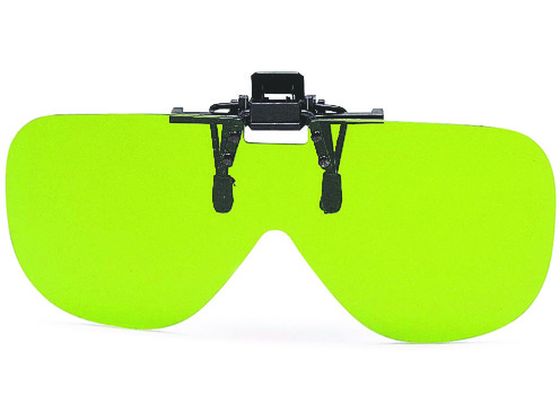 【商品説明】●めがねに取付けのクリップオンタイプです。●上下自在型です。【仕様】●型番：YE-409-1.7●遮光度：＃1．7　●レンズ色：グリーン●レンズ厚：約1．2mm　●フリップアップタイプ●レンズ：セルロースプロピオネート　●フレー...