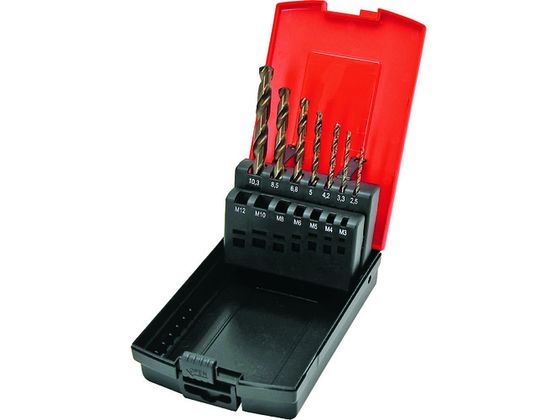 【商品説明】●刃先先端部の形状に独自の技術を採用し驚愕の切れ味を実現します。●食付き、切削能力、切りくずの排出性を大幅に改善しました。【仕様】●型番：GK-7P●入数：7本●セット内容（mm）：2．5、3．3、4．2、5．0、6．8、8．5...