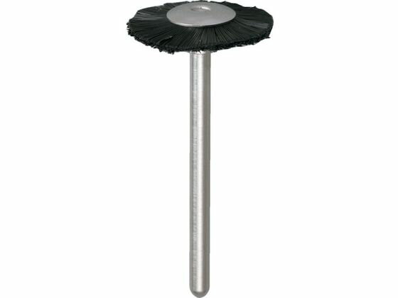 【商品説明】●細かい溝、コーナーの調整、凹凸部、パイプの内面の研磨。使用工具：変速式電動マイクログラインダー。●軸付なので取り付け交換が容易です。●コンパクトで高速回転のため操作しやすく、作業性に優れた平型ブラシです。【仕様】●型番：203...