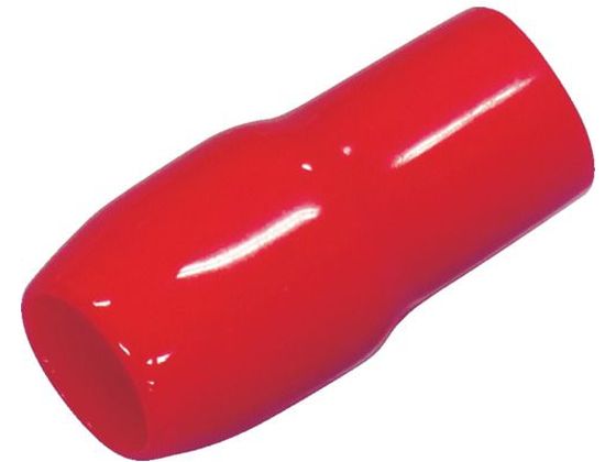 【商品説明】●ビニール電線に圧着した端子の絶縁、色別表示に最適です。●カラーバリエーション6色です。●RoHS指令対応品です。【仕様】●型番：TCV-52-R●入数：100個●色：赤　●最高使用温度（℃）：60　●全長（mm）：17　●内寸...