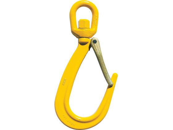 【商品説明】●口幅が広くふところが大きいので、直接敷き鉄板や系の太いもの等を引っ掛けることができます。●ワイヤーやチェーンのねじれを取ることができるので、吊り荷の回転を防げます。【仕様】●型番：YF3●基本使用荷重（t）：3　●寸法（mm）...