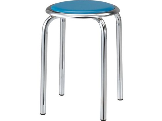 【仕様】●型番：TM−24M−B●張地：ビニールシート張り　●色：ブルー　●座幅（mm）：320　●座高（mm）：455●座部：鋼板（クロームメッキ）、合板・ウレタンフォーム　●脚部：φ25．4mmスチールパイプ（クロームメッキ）【備考】※...